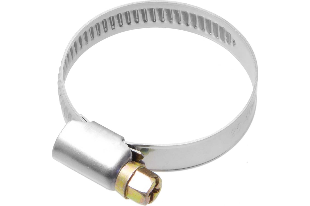 Обжимной хомут из нержавеющей стали MasterProf 25-40 мм, 2 шт ИС.140241 - выгодная цена, отзывы ...