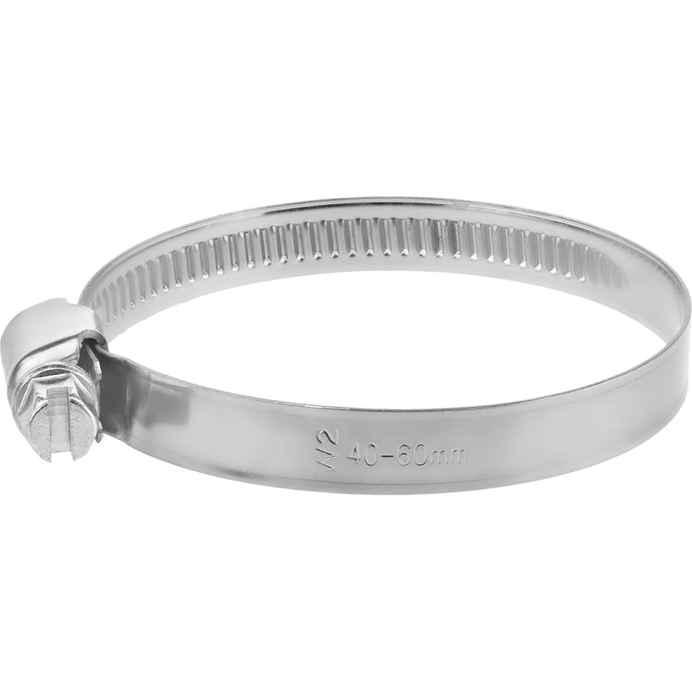 Обжимной хомут из нержавеющей стали MasterProf 40-60 мм, 2 шт ИС.140245 - выгодная цена, отзывы ...