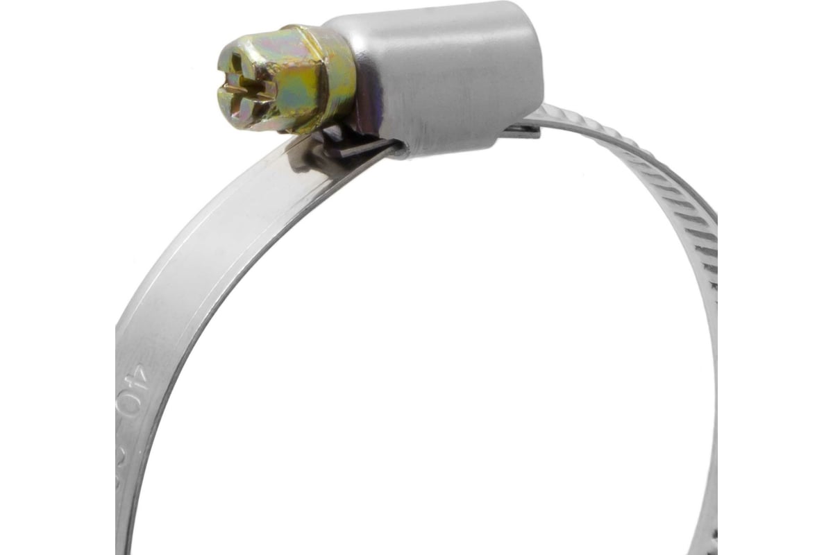 Обжимной хомут из нержавеющей стали MasterProf 40-60 мм, 2 шт ИС.140245 - выгодная цена, отзывы ...