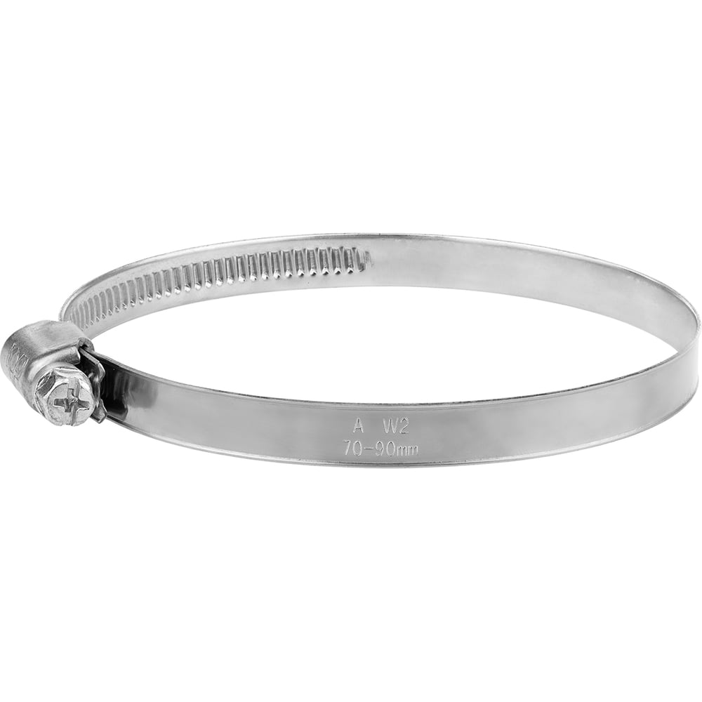 Обжимной хомут из нержавеющей стали MasterProf 70-90 мм, 2 шт ИС.140248 - выгодная цена, отзывы ...