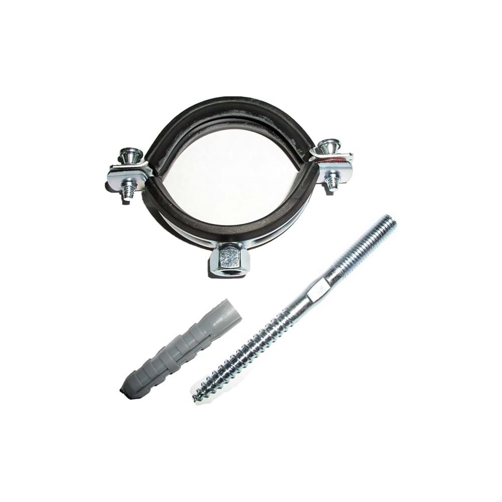 Оцинкованный хомут с резиновым уплотнителем MasterProf 1/2", M8, с ...