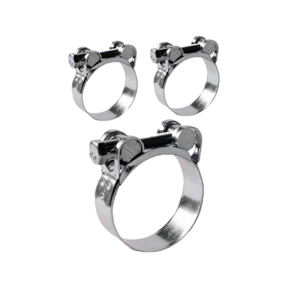 Набор силовых хомутов MasterProf оцинкованные, 6 размеров: 17-19, 20-22, 23-25, 26-28, 29-31, 32 ...