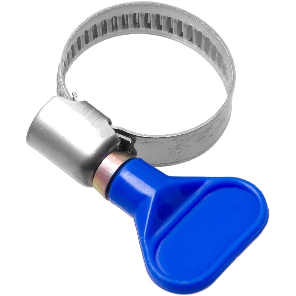 Обжимной червячный хомут MasterProf нерж. сталь, с бабочкой, 16-25 мм, 10 шт. ИС.140157.10 ...