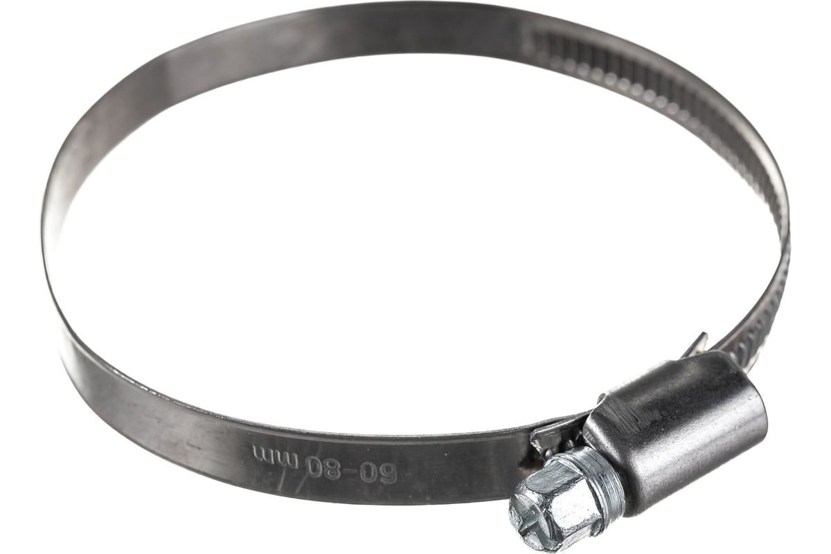 Обжимной хомут из нержавеющей стали Tech-Krep 60х80 2шт - ярлык 104051 - выгодная цена, отзывы ...