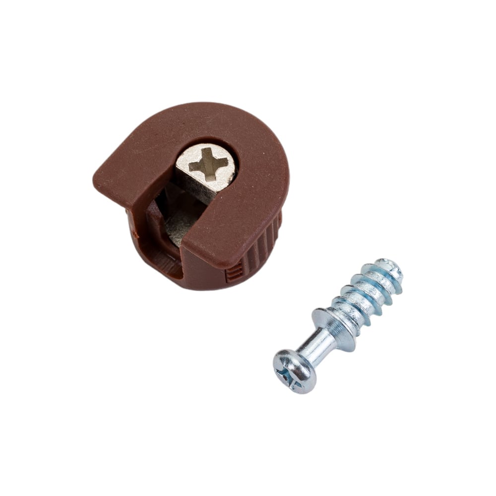 Эксцентриковая стяжка Tech-Krep/Zitar коричневая D20 мм 2 шт. пакет 153886 - выгодная цена ...