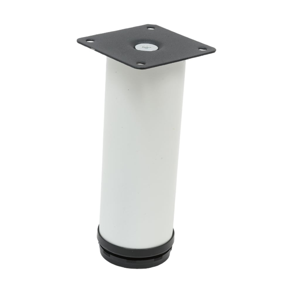 Ножка Tech-Krep металл, круглая, регулируемая, D50x150 мм, белая - накл. 152128 - выгодная цена ...