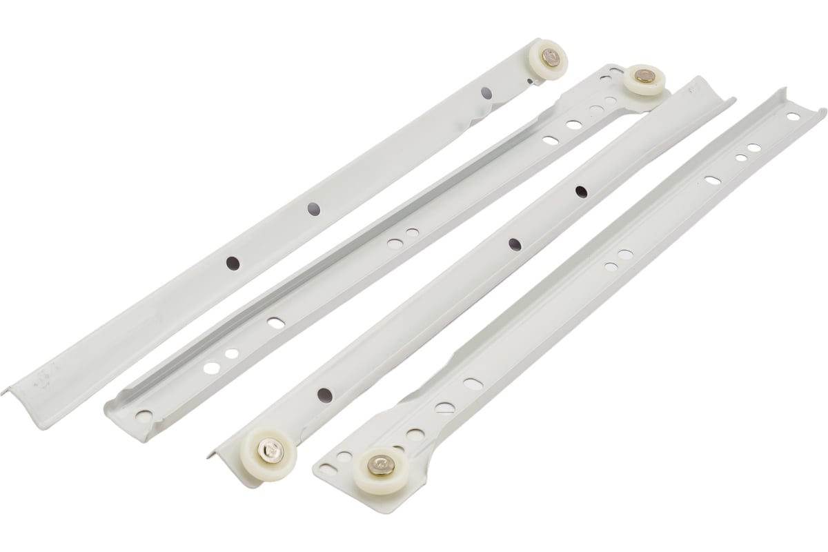 Роликовые направляющие Tech-Krep 300 мм белый комплект 142536 - выгодная цена, отзывы ...