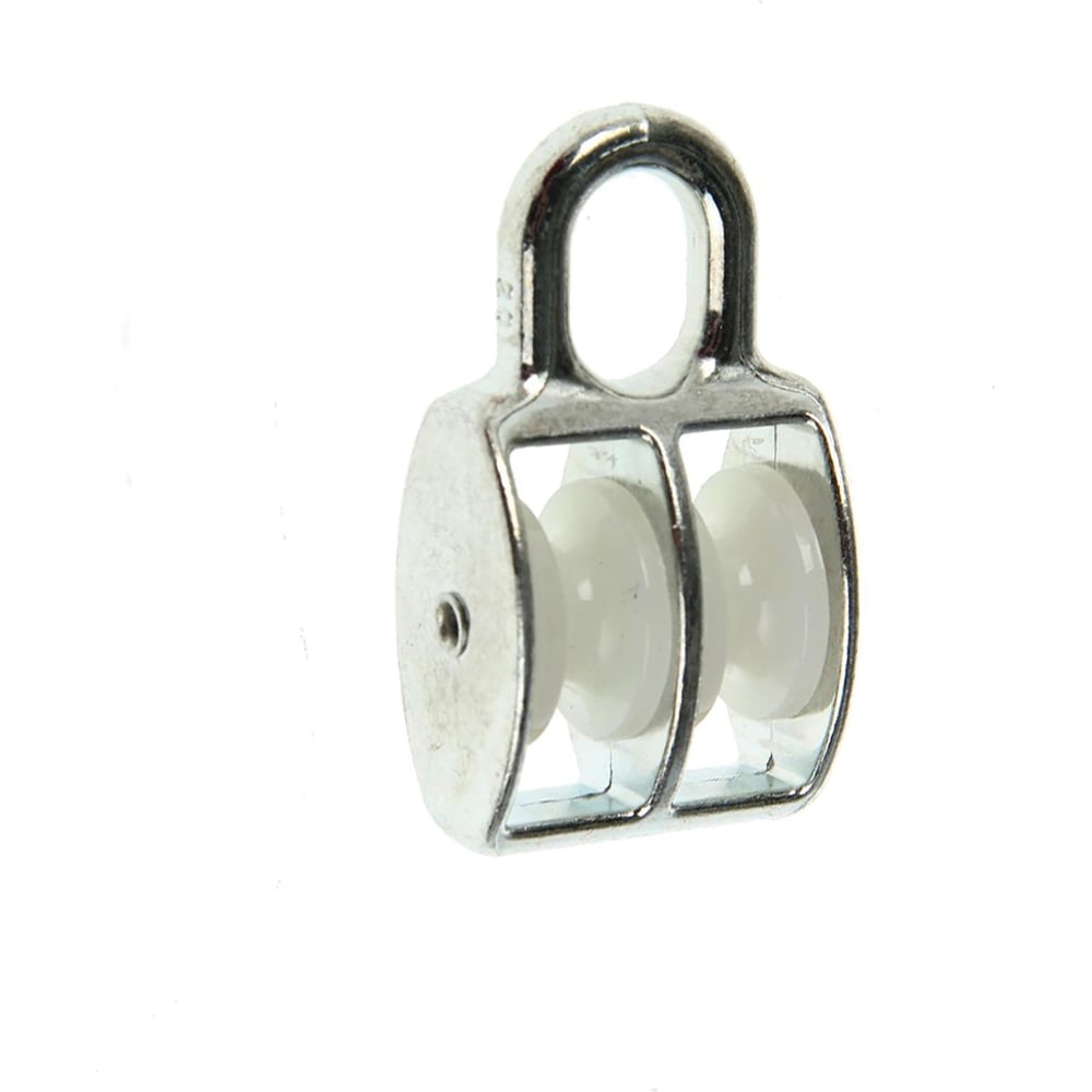 Двойной блок ТУНДРА krep с нейлоновым шкивом, 20 мм 2626311 - выгодная ...