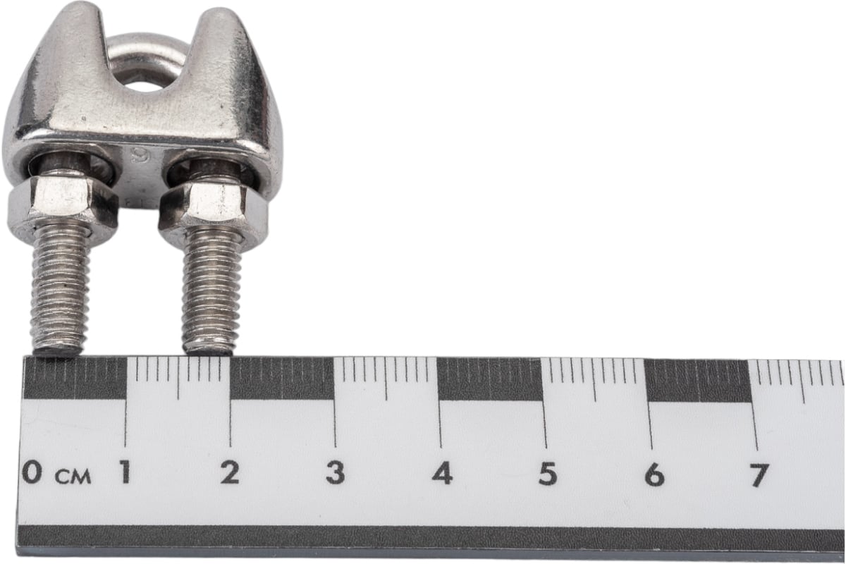 Зажим для троса ЕВРОПАРТНЕР DIN 741, D6 мм, нержав. сталь 1 шт. G1 7446 ...