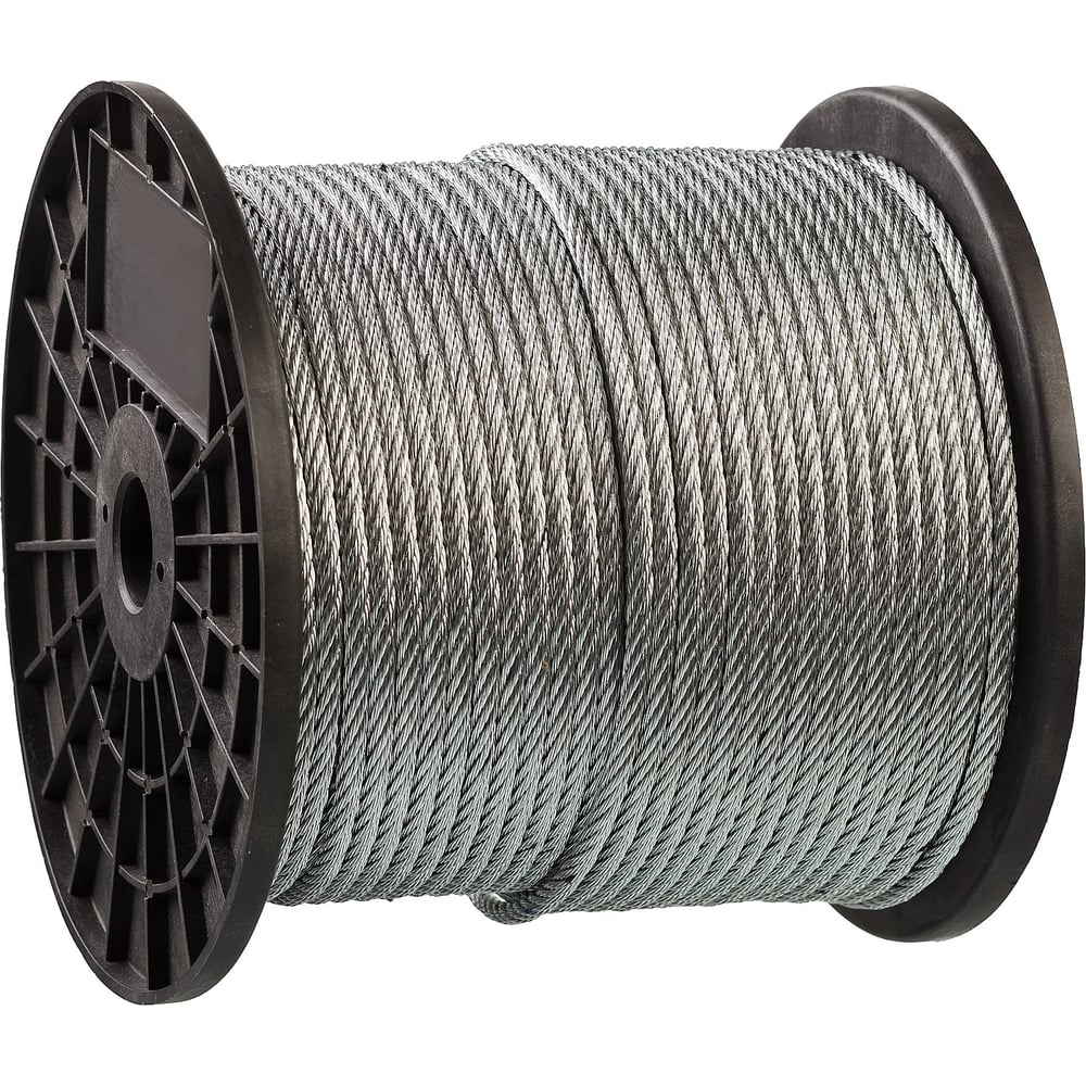 Грузоподъемный стальной трос ЗУБР Профессионал DIN 3060, d=8 мм, L=80 м ...