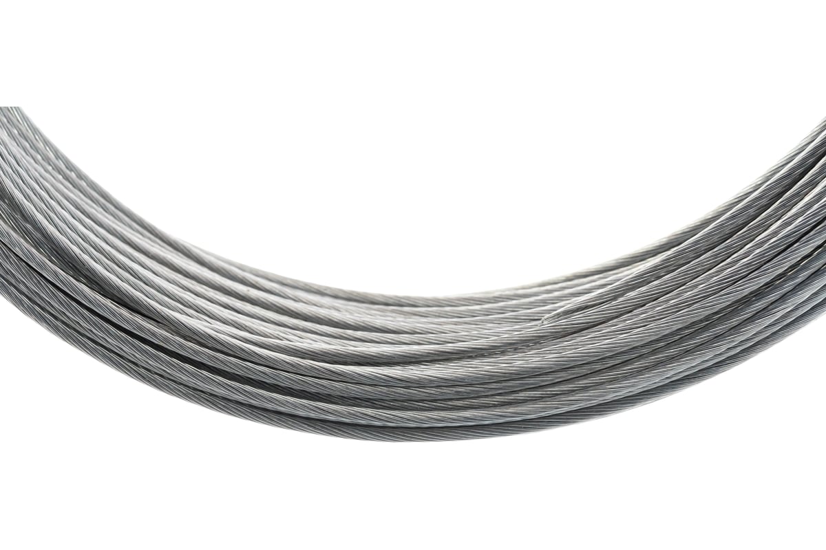 Стальной трос Стройбат DIN 3055 1.5 мм, 25 м 2519400-3 276100 ...