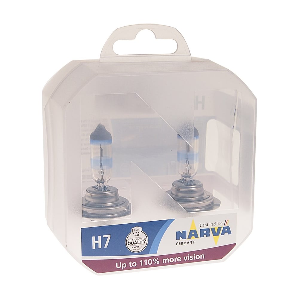 Автолампа NARVA H7 55 PX26d+110 RANGE POWER 2шт. 12V 1 10 100 480622100 ...