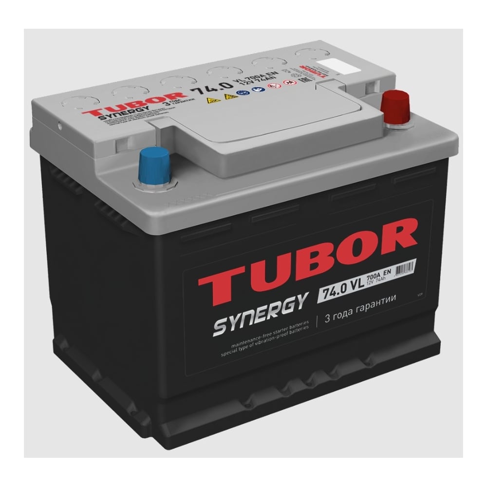 Аккумулятор TUBOR SYNERGY 6СТ-74.0 VL (низкая) 4607008886283 - выгодная ...