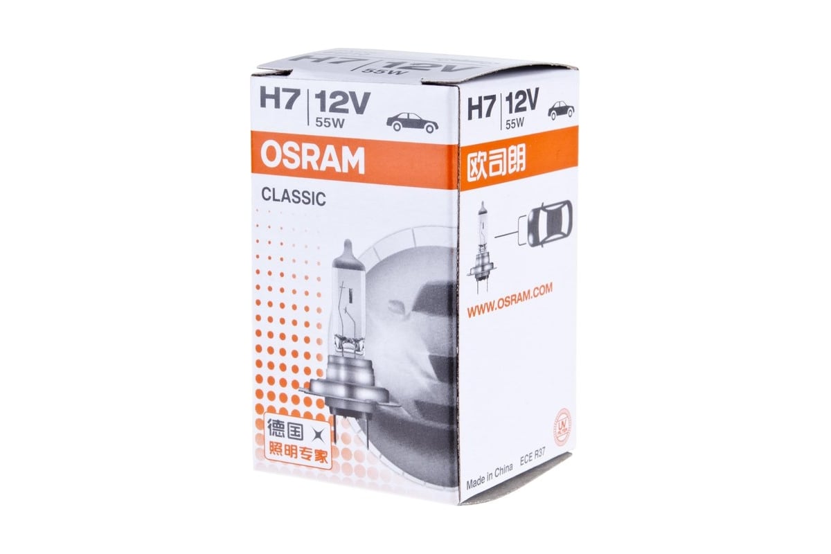 Автолампа Osram H7, 55 Вт, PX26d, 12 В 64210CLC - выгодная цена, отзывы ...