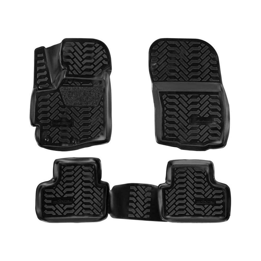 Ковры Airline для Mitsubishi ASX 10-, 4 шт., высокий борт, 3D с ...