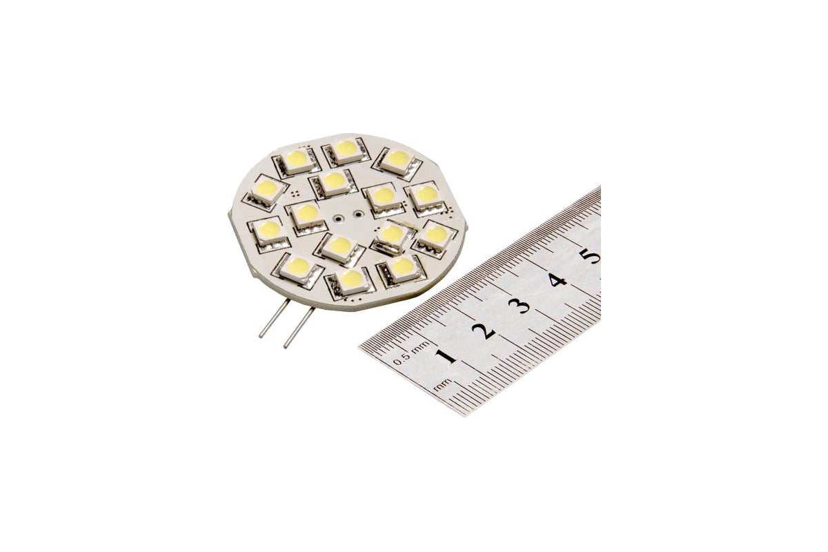 Автолампа диод SKYWAY T4 R10W 15 SMD 2-контурная, белая S08201207 ...