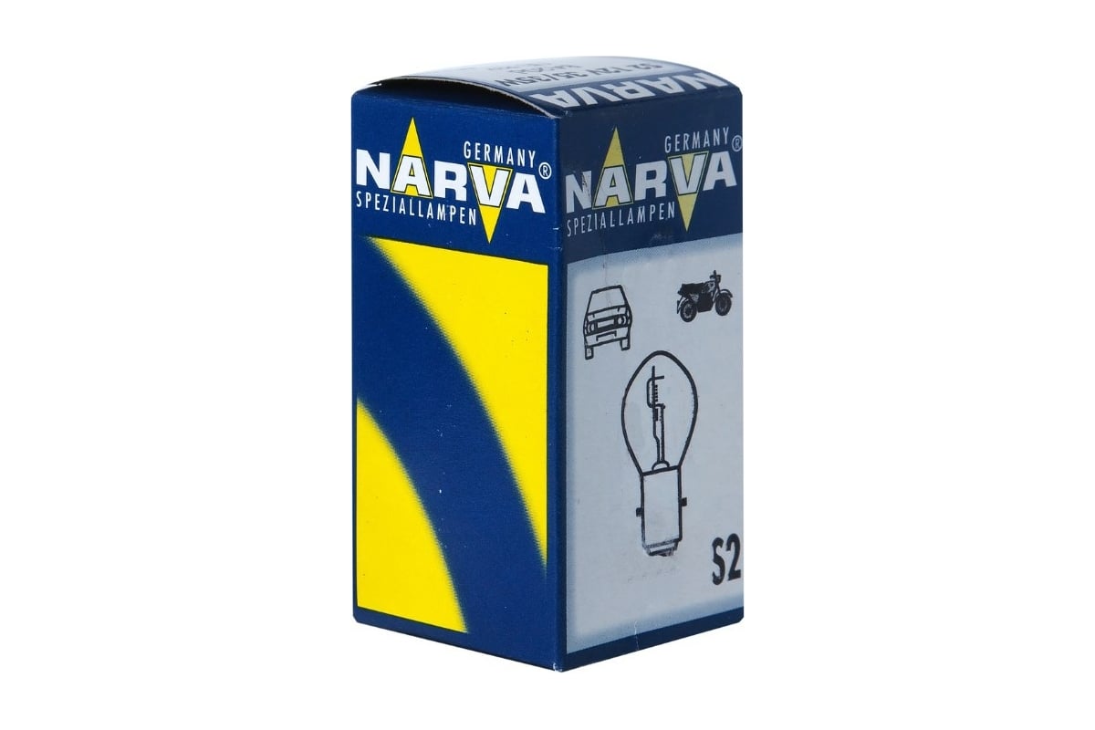 Автолампа NARVA S2 35 35 BA20d 12V 1 10 200 495313000 - выгодная цена ...