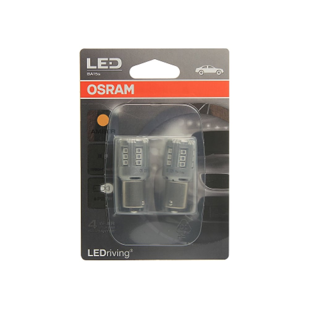 Автолампа Osram P21W BA15s LED AMBER, 2шт 12V ,1,10,50 OLD 7456YE-02B ...