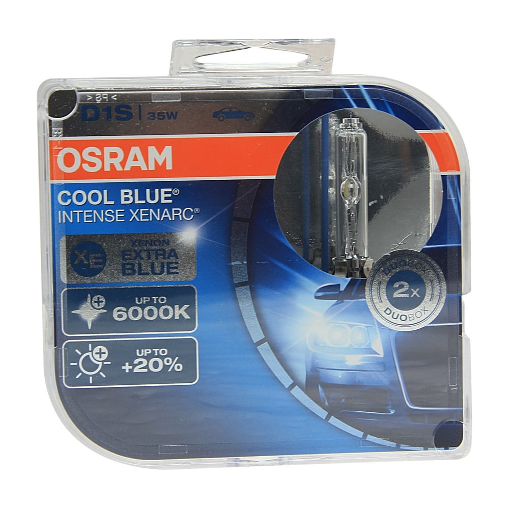 Автолампа OSRAM D1S 35 PK32d-2+20% XENON BLUE INTENSE 6000K 85V, 2 шт ...