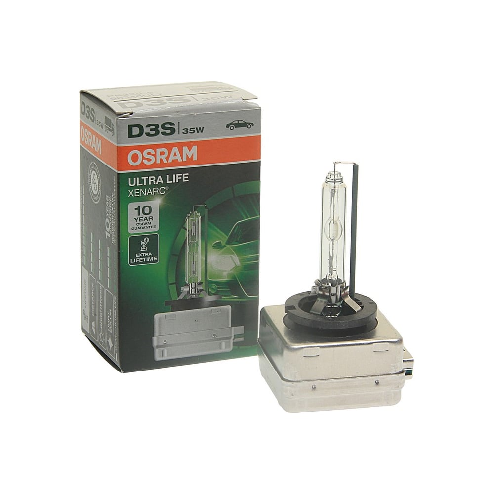Автолампа OSRAM D3S 35 PK32d-5+70% XENON ULTRA LIFE 4150K 42V, 1, 10 ...