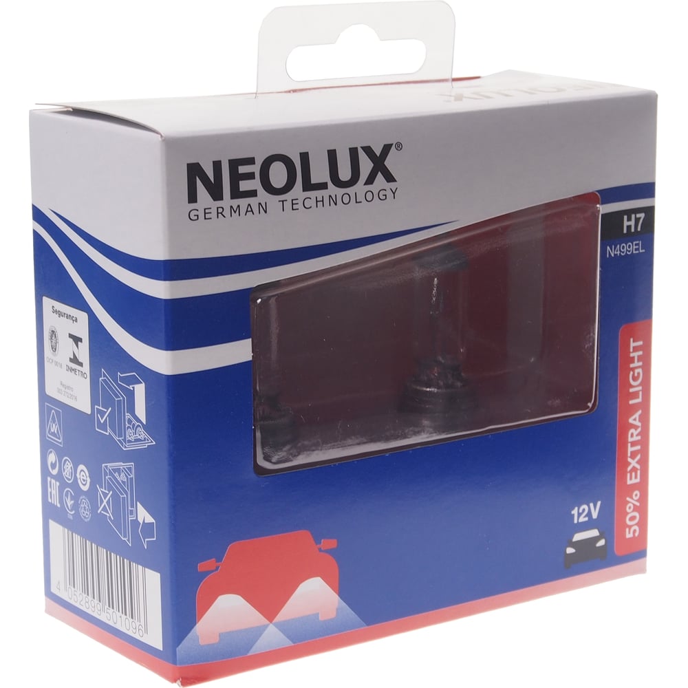 Автолампа NEOLUX H7 55 PX26d+50% EXTRA LIGHT бокс, 2шт 12V 1 10 N499EL ...
