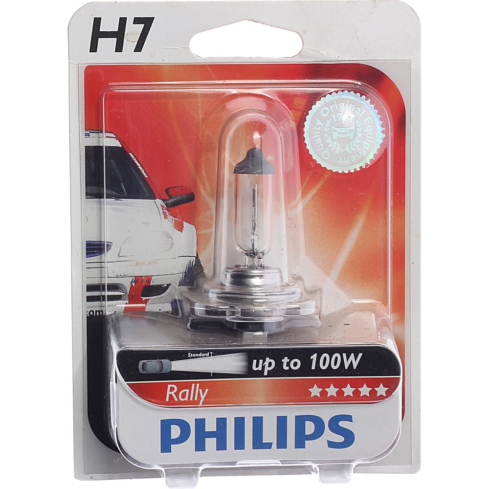 Автолампа PHILIPS H7, 80 PX26d RALLY 12V 1,10,100 12035RAB1 - выгодная ...