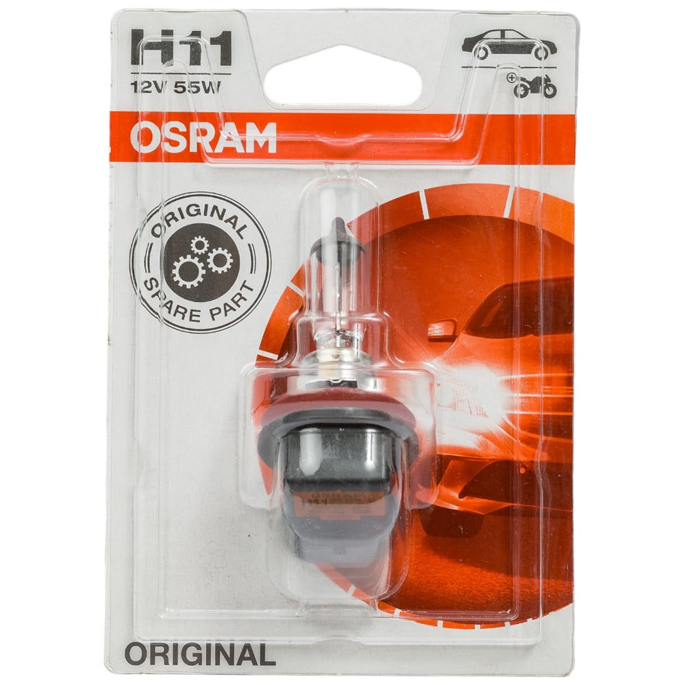 Автолампа OSRAM H11 55 PGJ19-2 12V, 1, 10 64211-01B - выгодная цена ...