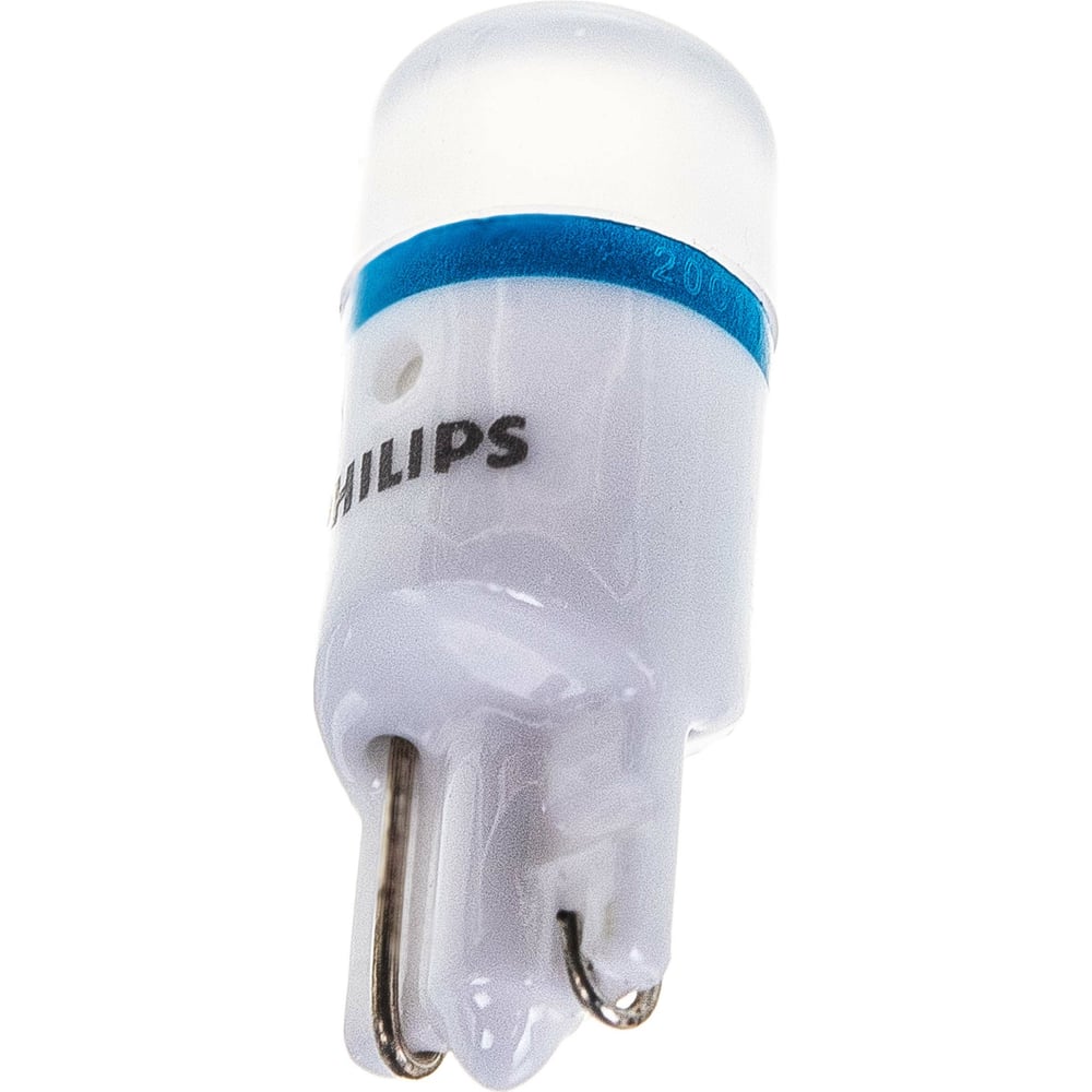 Автолампа PHILIPS T10W W2.1x9.5d LED X-TREME VISION 8000K 2 шт. 12V 1 ...