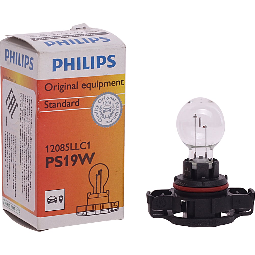 Автолампа PHILIPS PS19W PG20,1 HALOGEN LONG LIFE 12V 1,15 12085LLC1 ...