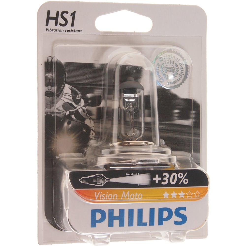 Автолампа PHILIPS HS135,35 PX43t+30 VISION MOTO 12V 1,10,200 12636BW ...