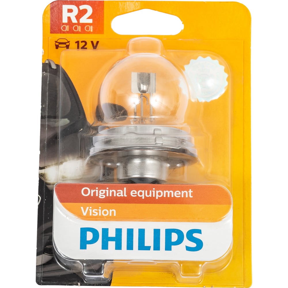 Автолампа PHILIPS R2 45,40 P45t-41+30 Vision 12V 1,10,100 12620B1 ...
