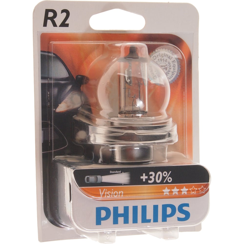 Автолампа PHILIPS R2, 45, 40 P45t-41, 12V 1,10,200 12475B1 - выгодная ...