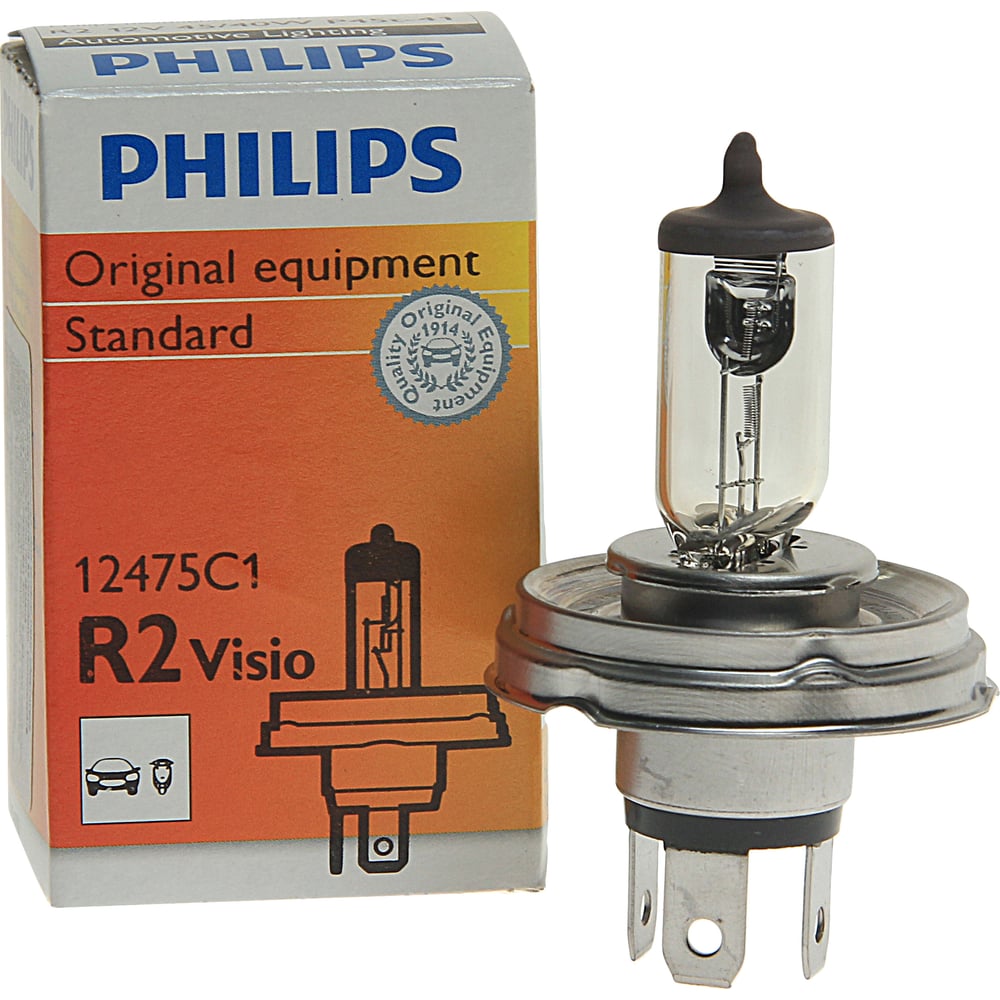 Автолампа PHILIPS R2, 45, 40 P45t-41 12V 1,10,200 12475C1 - выгодная ...