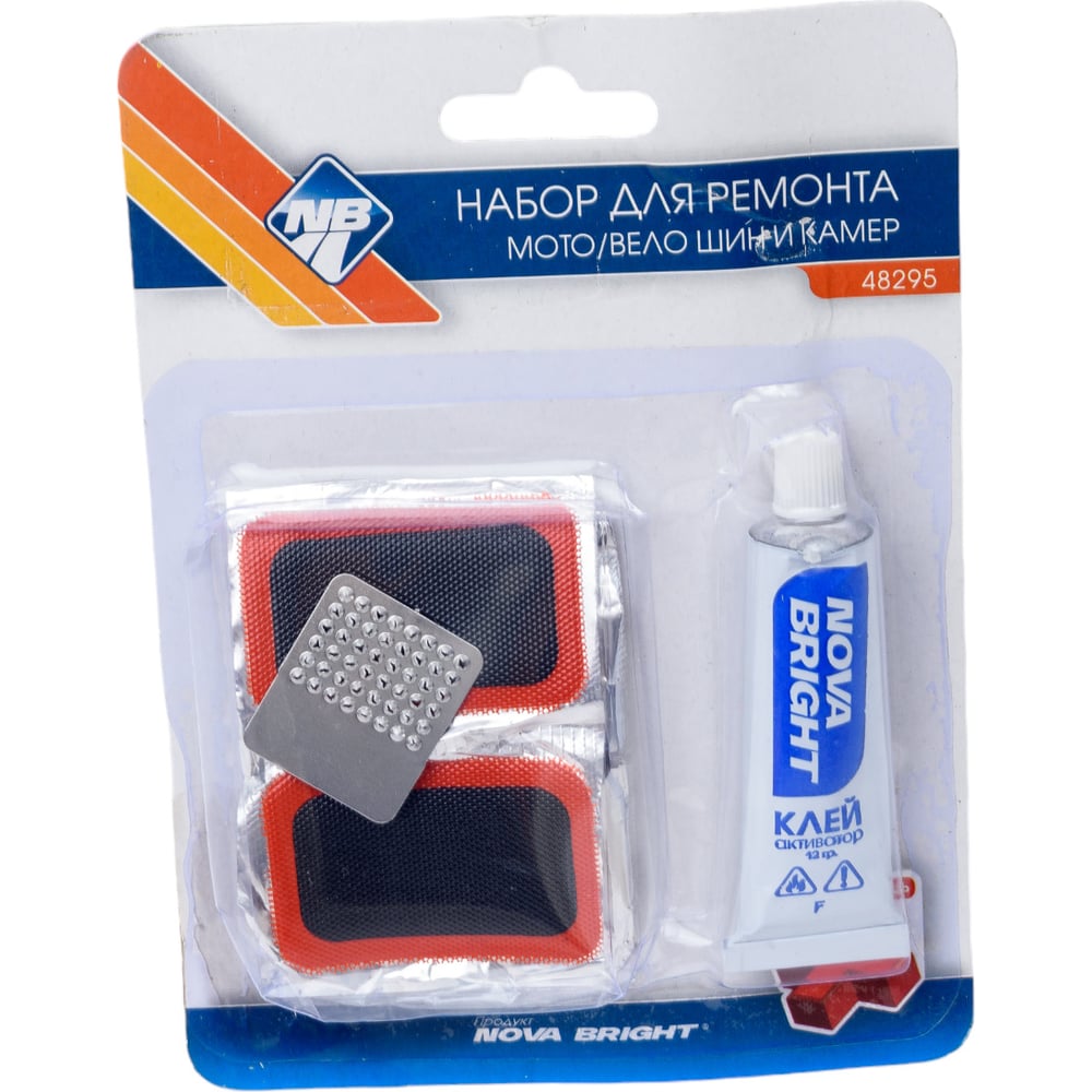 Набор заплаток для ремонта камер, шин и резиновых изделий Nova Bright 6 ...
