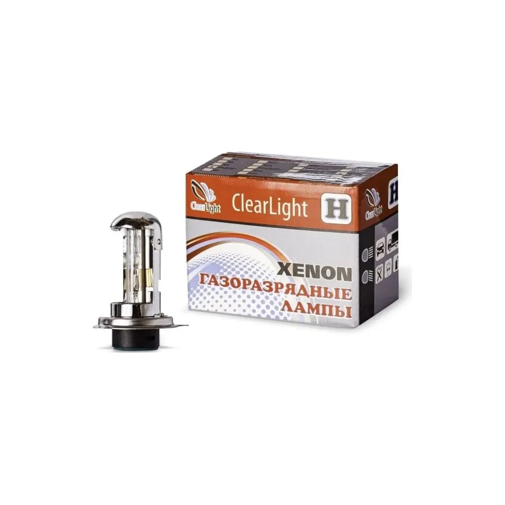 Комплект биксеноновых ламп Clearlight h4, 4300k, ближний\дальний, 2 шт ...