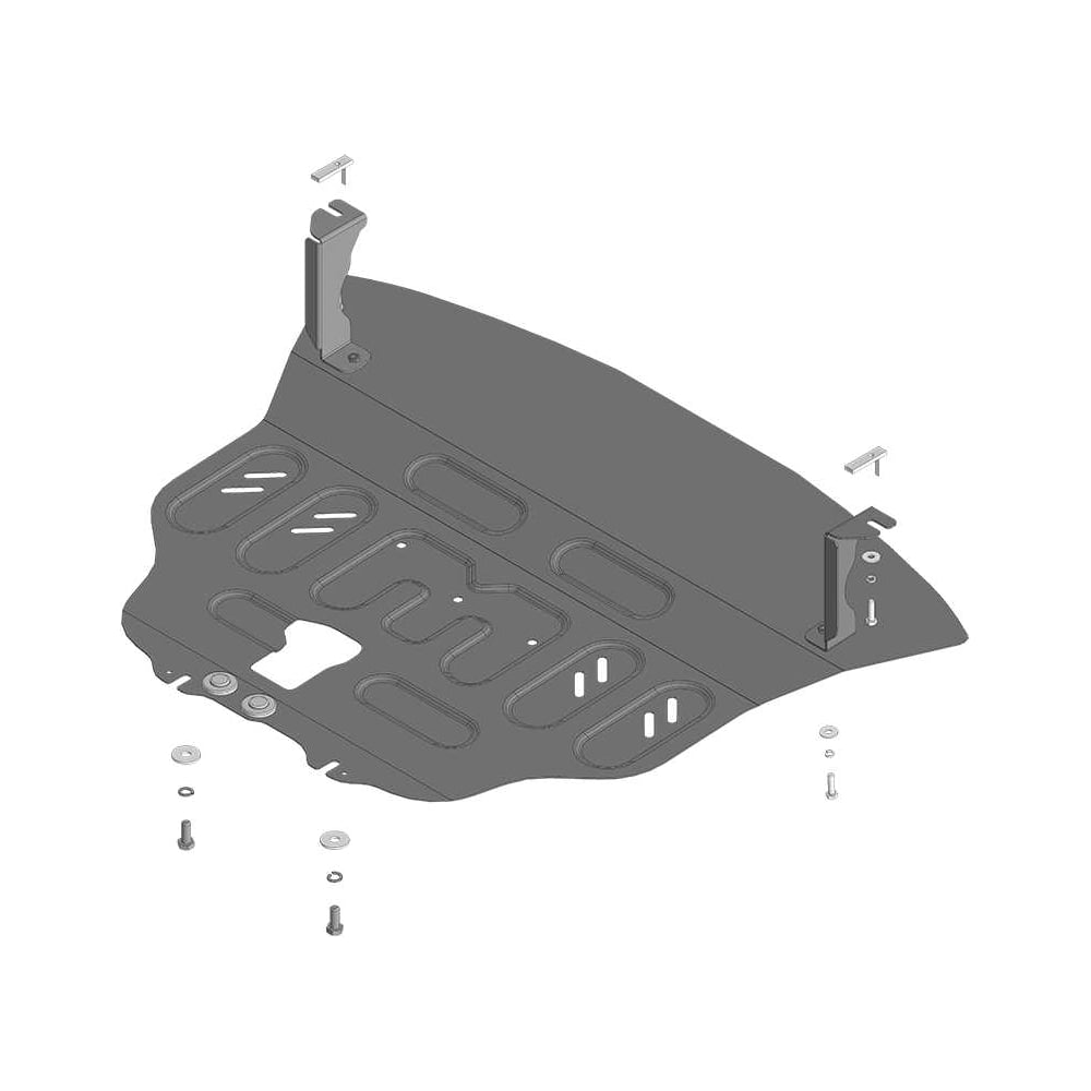 Стальная защита MOTODOR 2 мм Д, КПП BAIC X35 78501 - выгодная цена ...