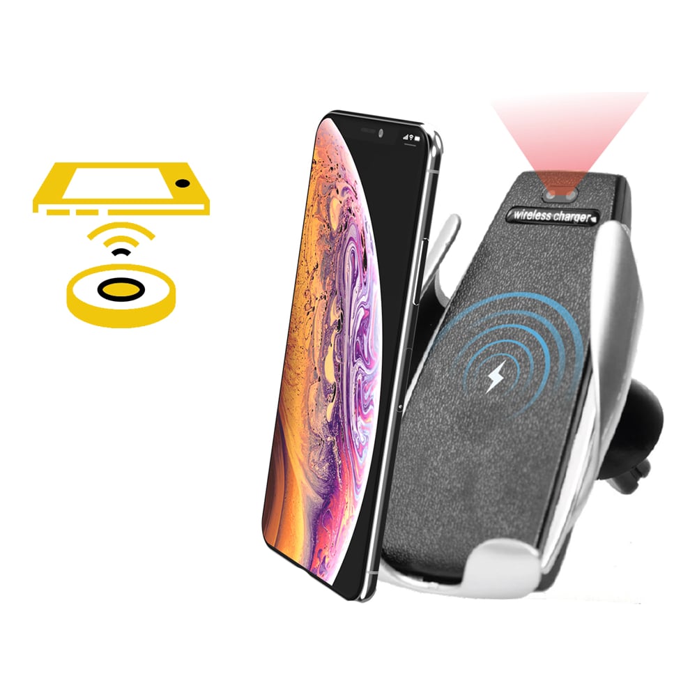 Автомобильный автоматический держатель AXPER Magic SMART Qi AXMQI ...