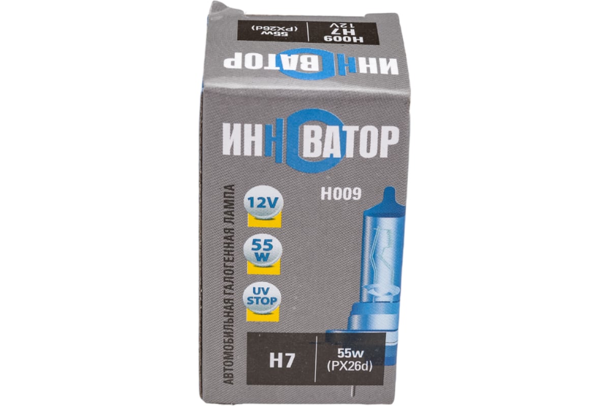 Автолампа ИННОВАТОР H7 12v 55w PX26d H009 - выгодная цена, отзывы, характеристики, фото - купить ...