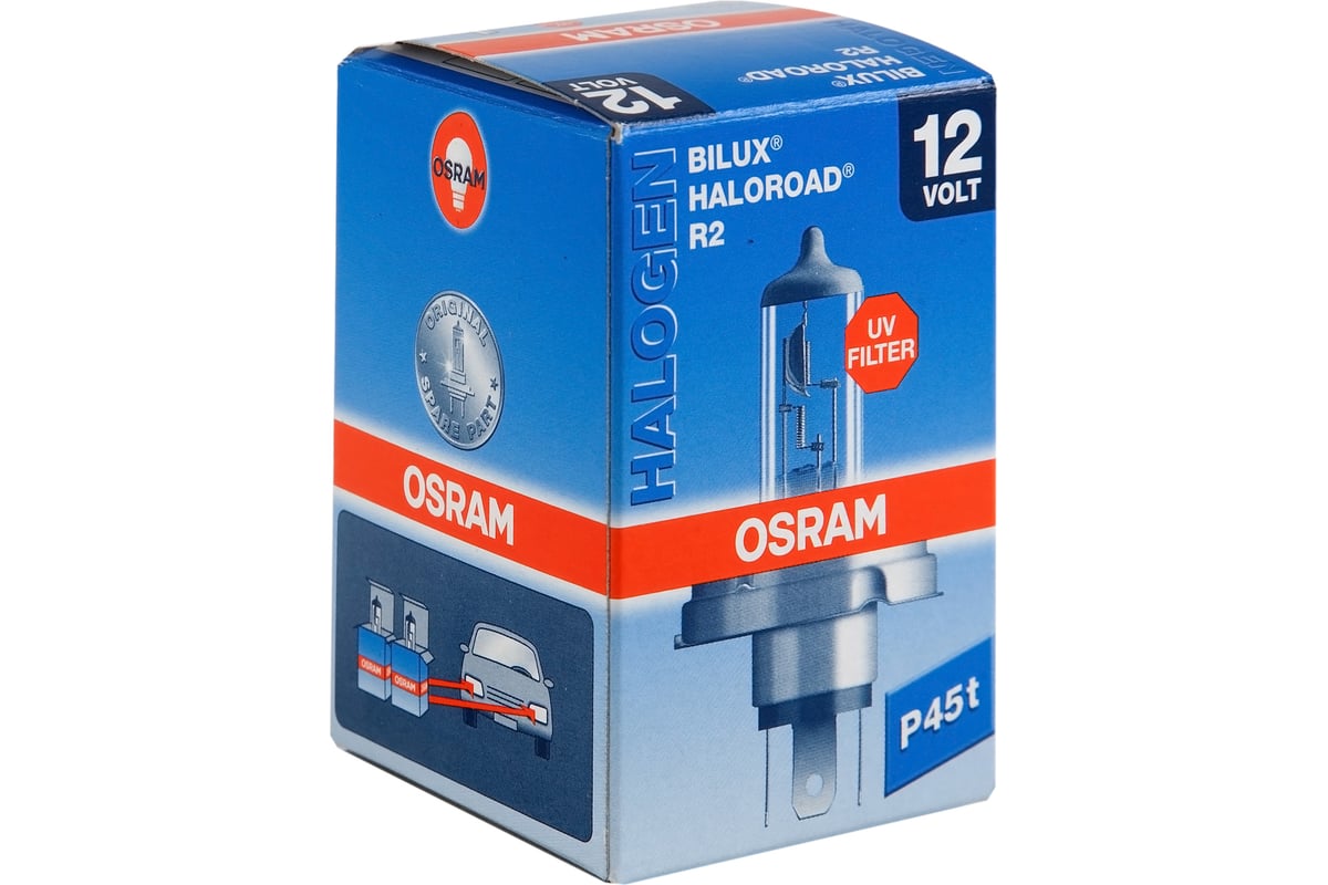 Автолампа NEOLUX R2 P45t-41 HALOGEN 12V 64183 - выгодная цена, отзывы ...
