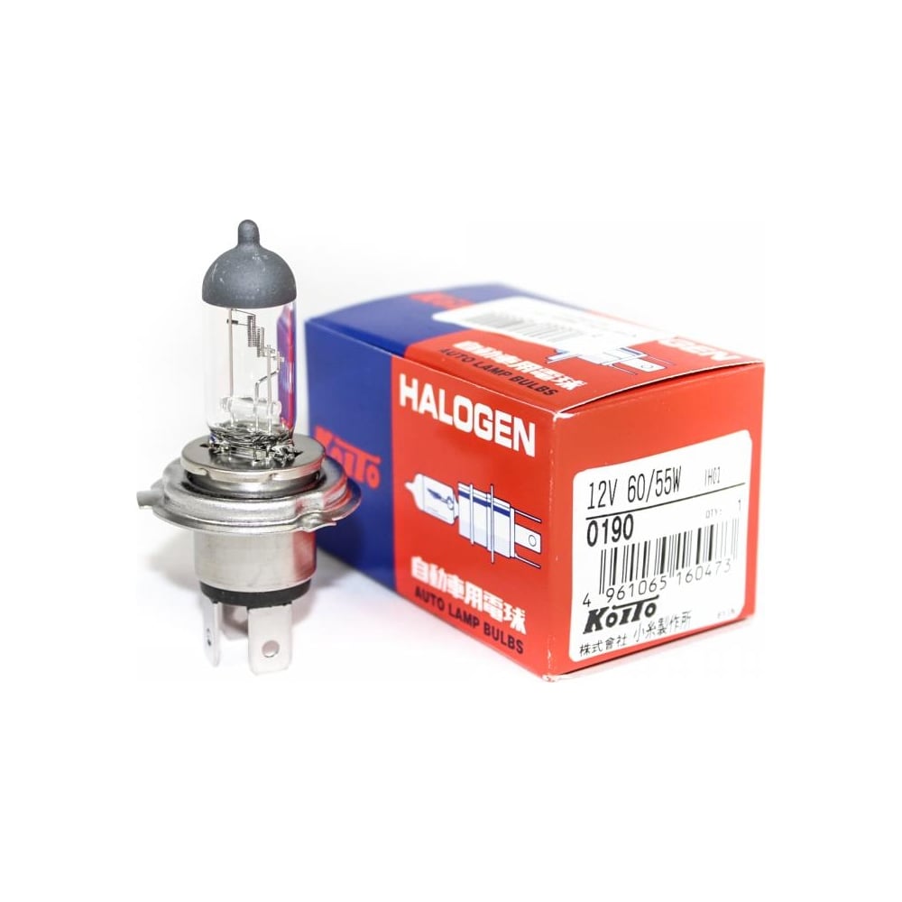 Лампа головного света KOITO IH01 12V 60/55W, 2 шт. 0190 10689 - выгодная цена, отзывы ...