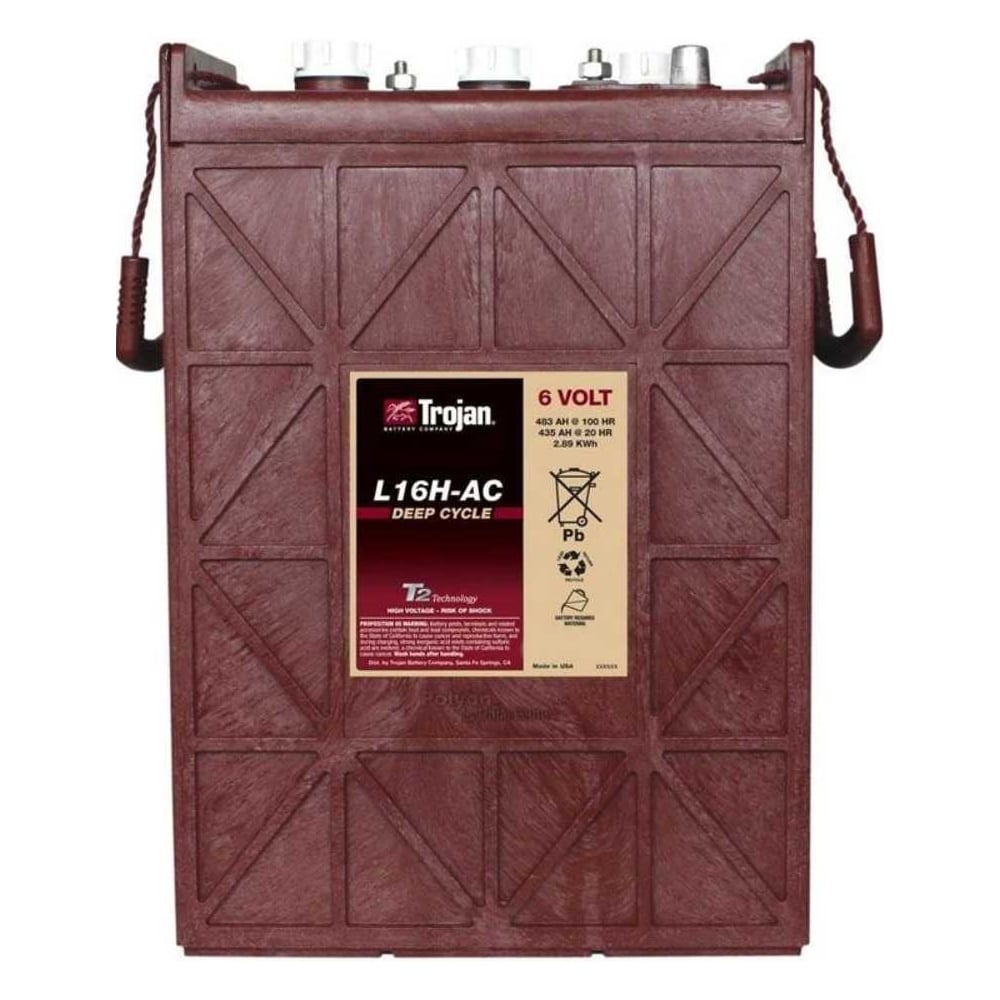 Аккумуляторная батарея Trojan 6в 435Ач (комплект 4 шт) L16H-AC ...