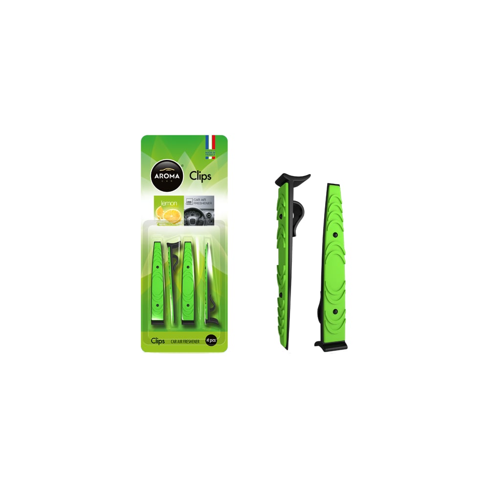 Полимерный ароматизатор AROMA CAR CLIPS lemon 92383 - выгодная цена ...