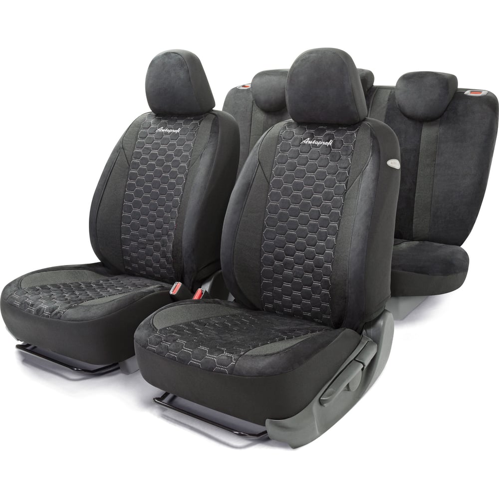 Авточехлы AUTOPROFI ALCANTARA ALC-1505 BK/GY - выгодная цена, отзывы ...