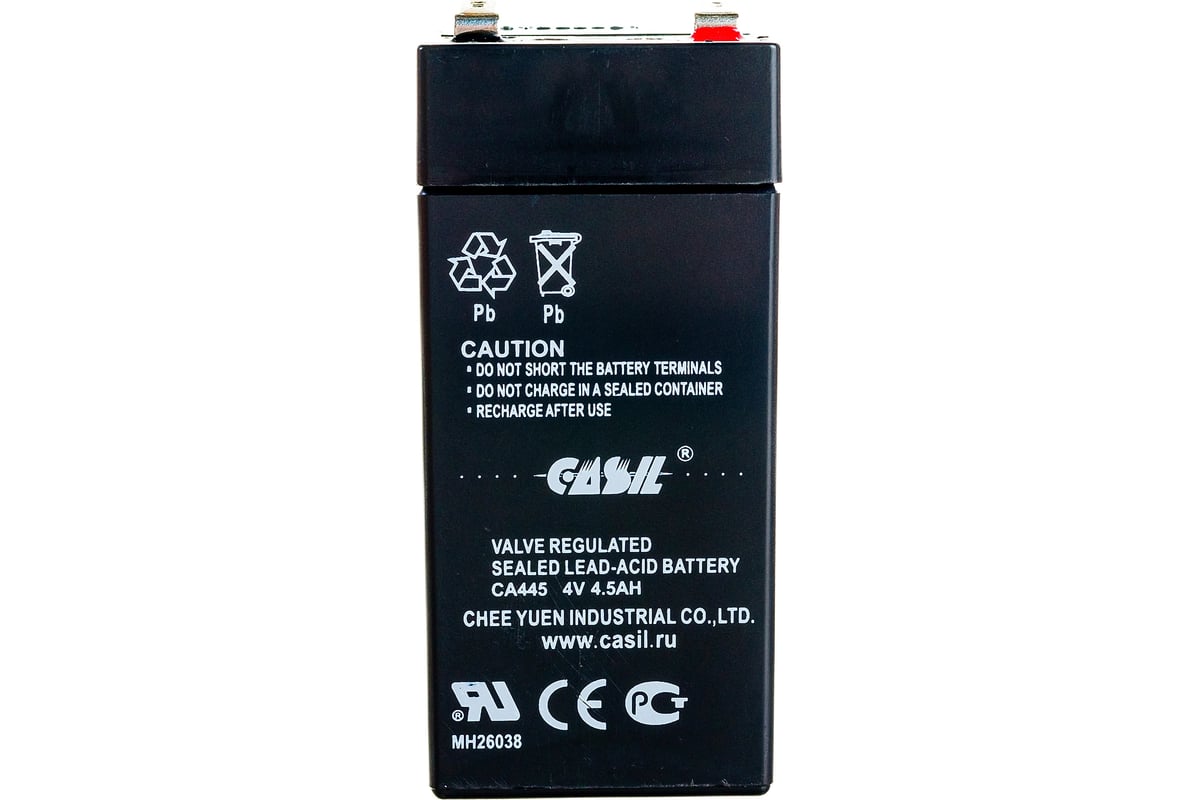 Аккумуляторная батарея CASIL CA445 4 В, 4.5 Ач 10601481 - выгодная цена ...