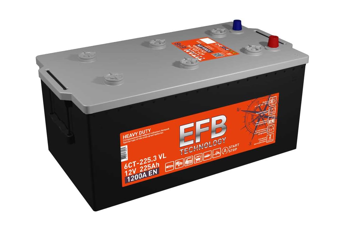 Аккумулятор TITAN EFB 6СТ-225.3 VL 4607008889260 - выгодная цена ...