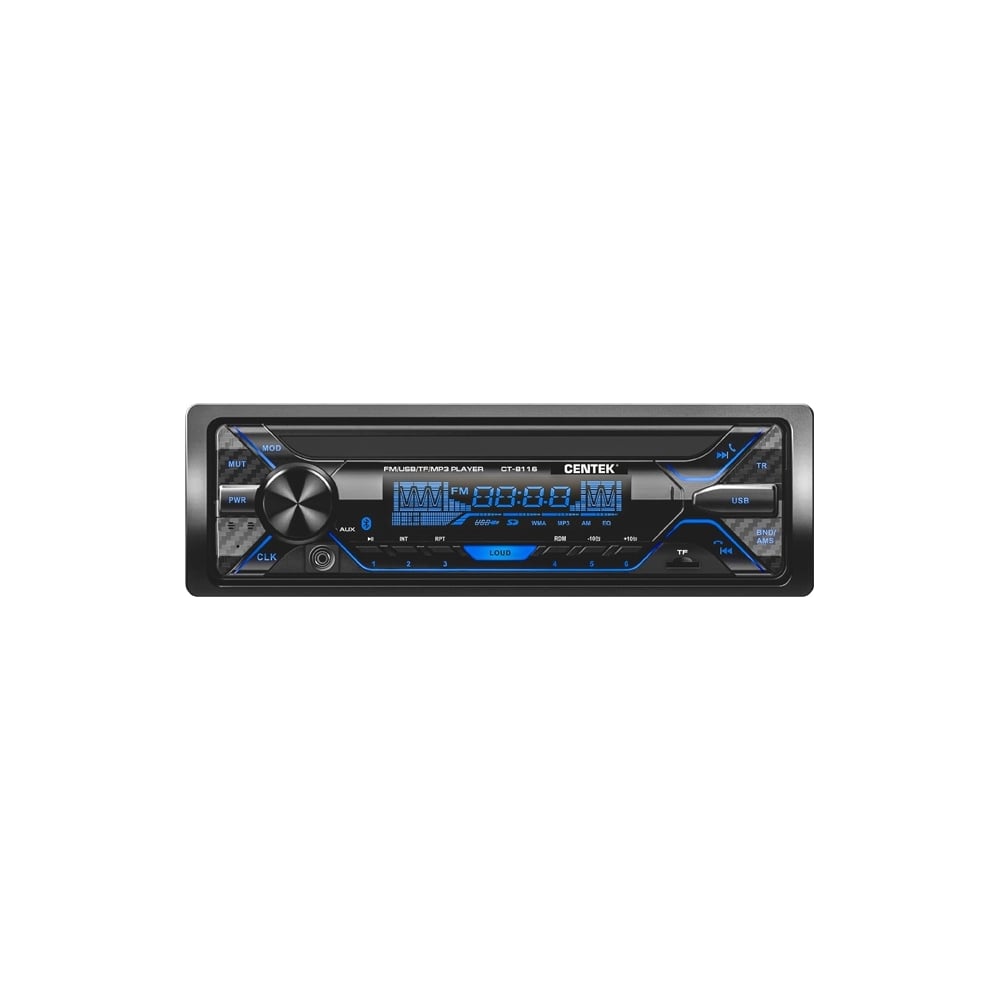 Автомагнитола Centek 4х50 Вт, 7 цветов подсветки, BLUETOOTH, USB, AUX ...