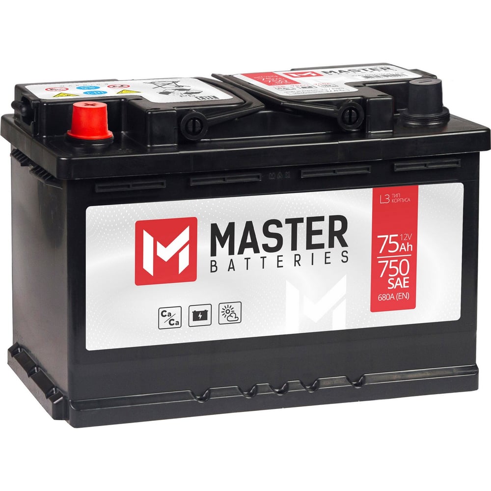 Аккумулятор MASTER BATTERIES 75Ah L+ MB751 - выгодная цена, отзывы ...