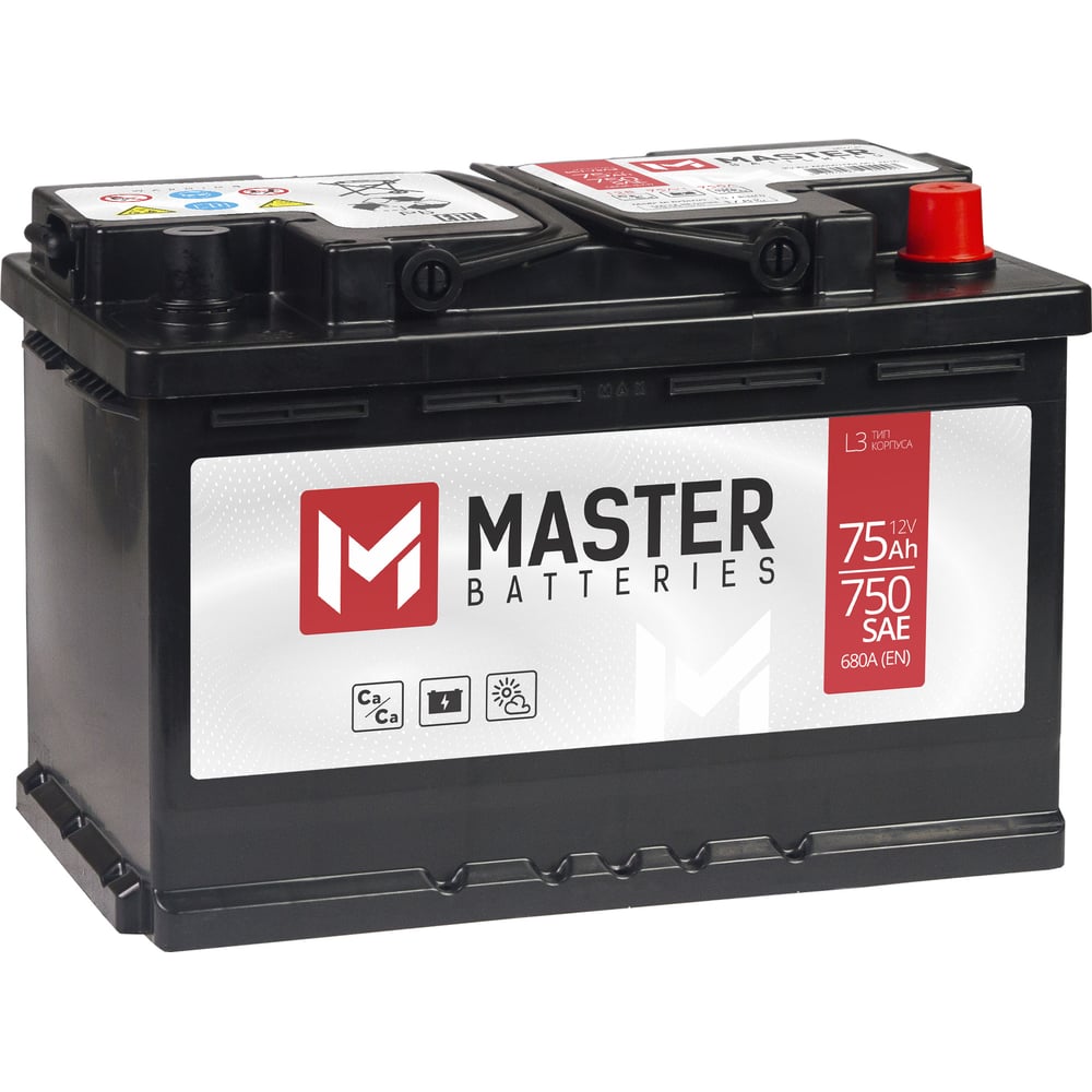Аккумулятор MASTER BATTERIES 75Ah R+ MB750 - выгодная цена, отзывы ...
