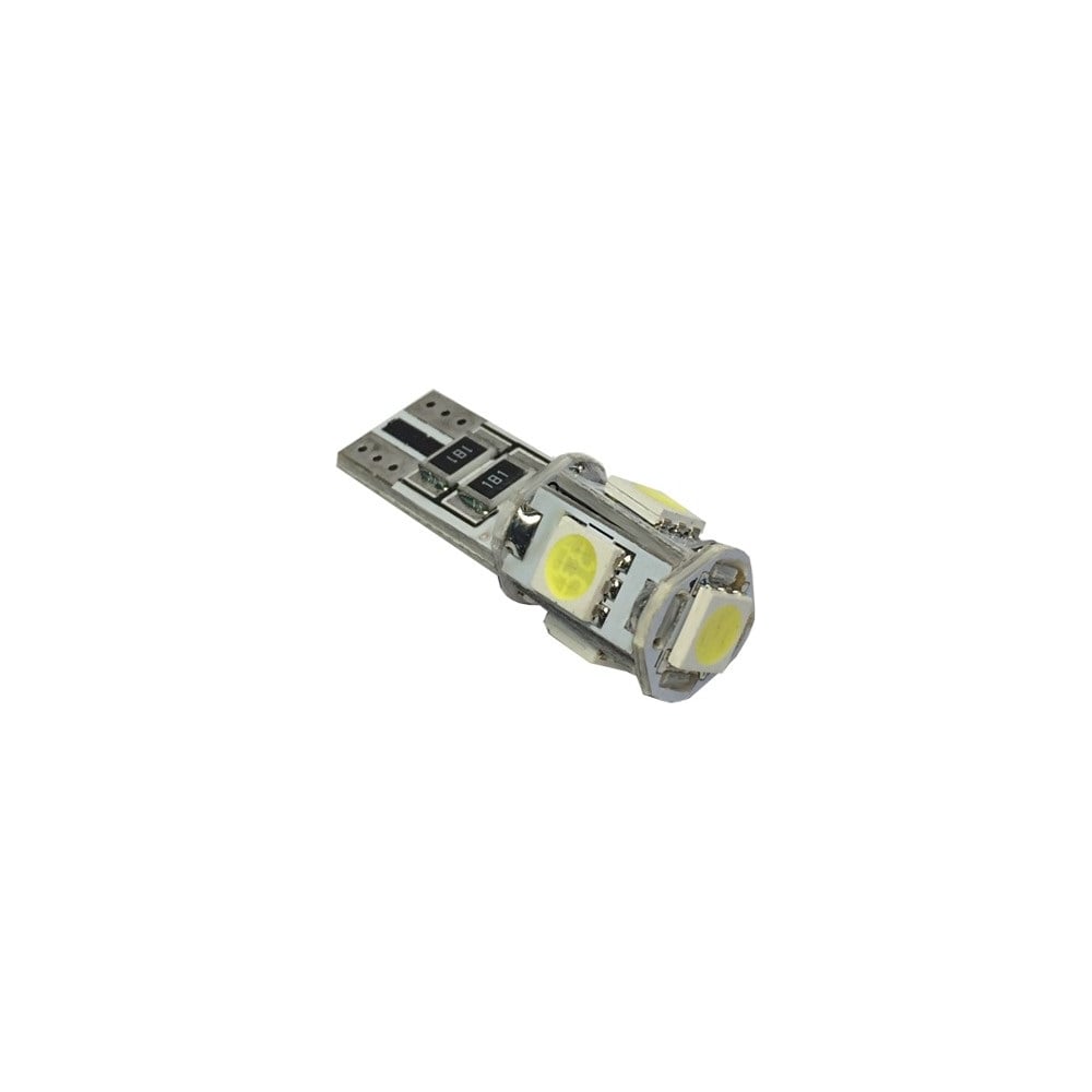 Светодиод Nord-Yada T10 BM 5SMD (size 5050)W5W(W2,1x9,5d) 12V белый1.4W ...