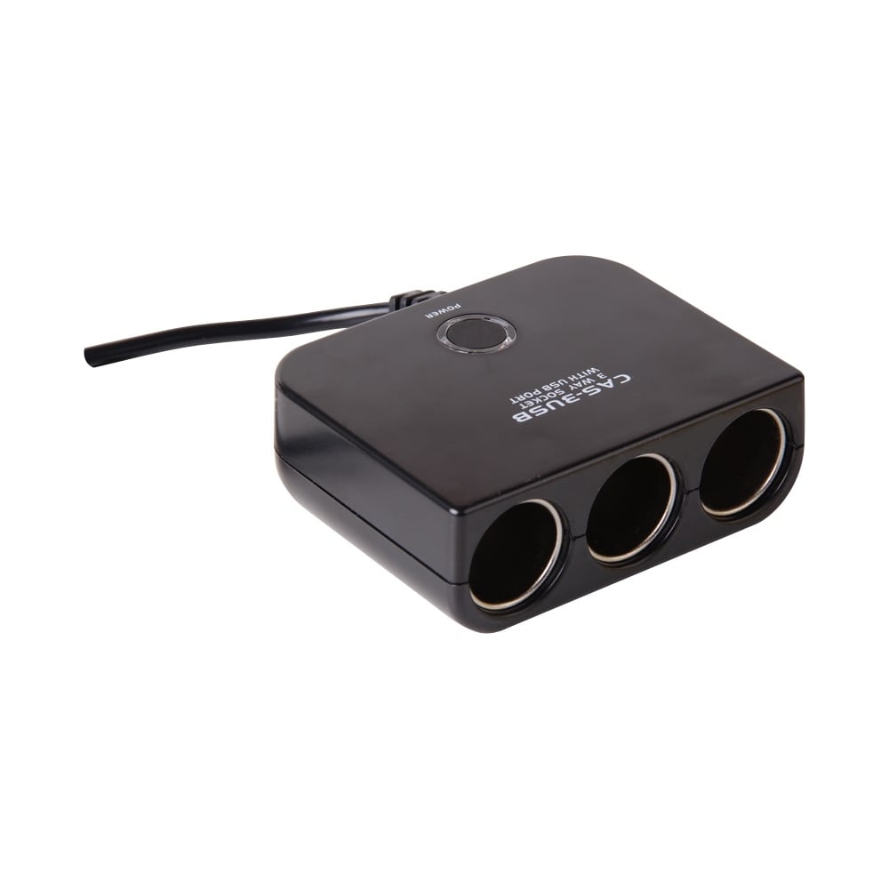 Автомобильный разветвитель JazzWay CAS-3USB 1018441 - выгодная цена, отзывы, характеристики ...